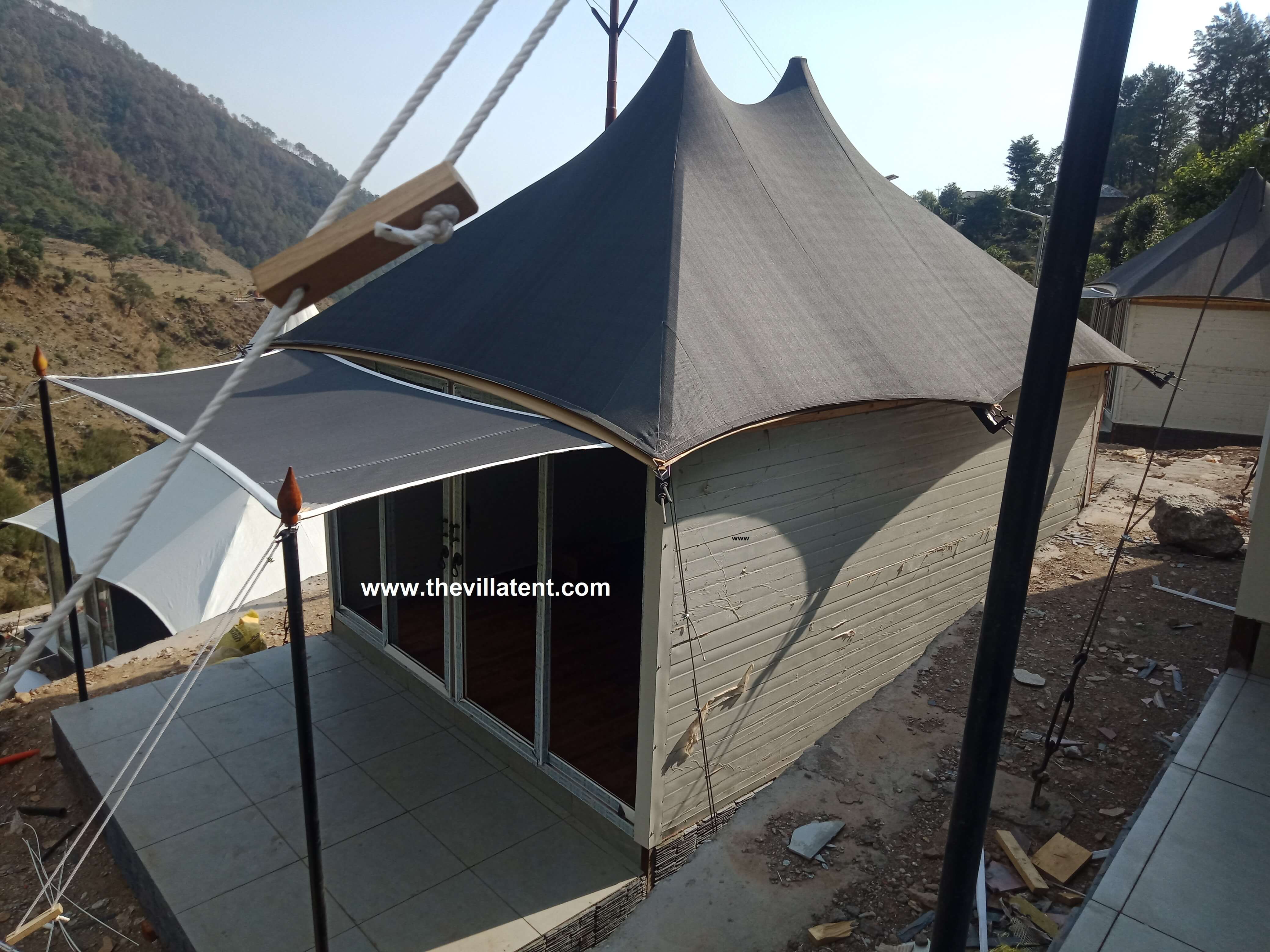 Bir Biling Resort Tent Project | Resort Tent Manufacturer Himachal Pradesh